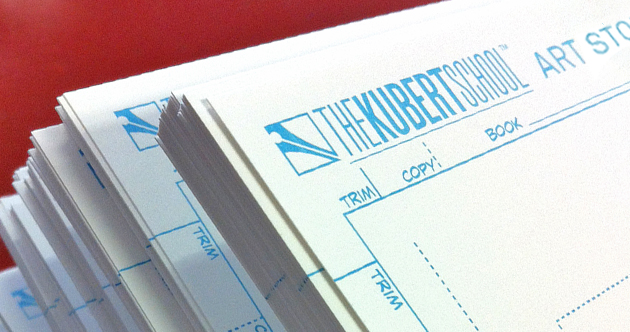 Kubert Art Store blank blue line pre ruled comic book paper